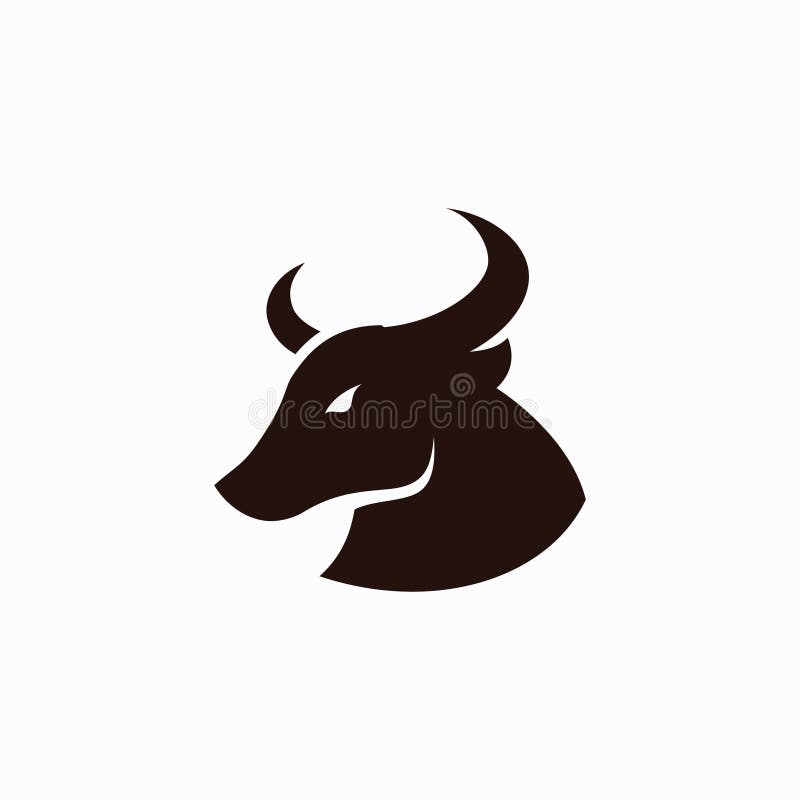 Ilustración Vectorial Del Icono Del Logotipo Del Toro Ilustración del ...