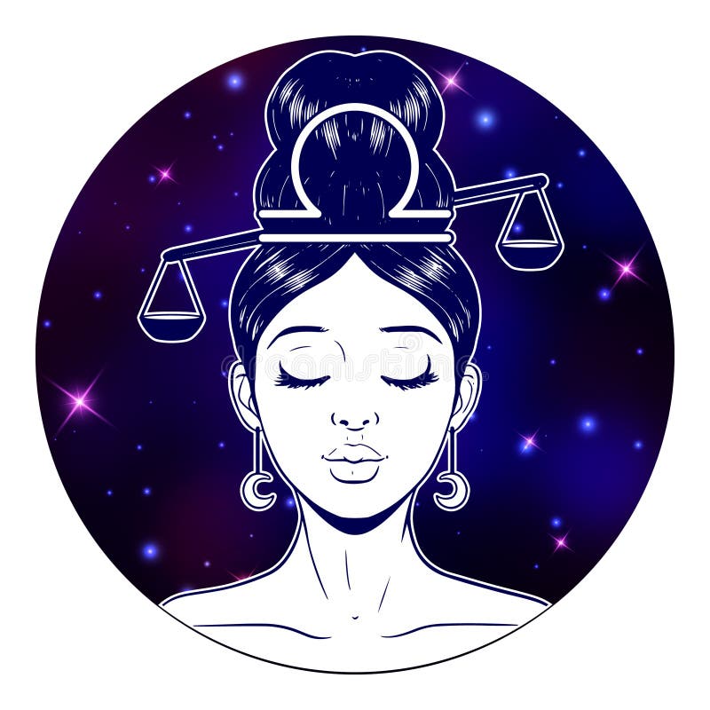 Muestra Del Zodiaco Del Libra Símbolo Del Horóscopo Ejemplo Del