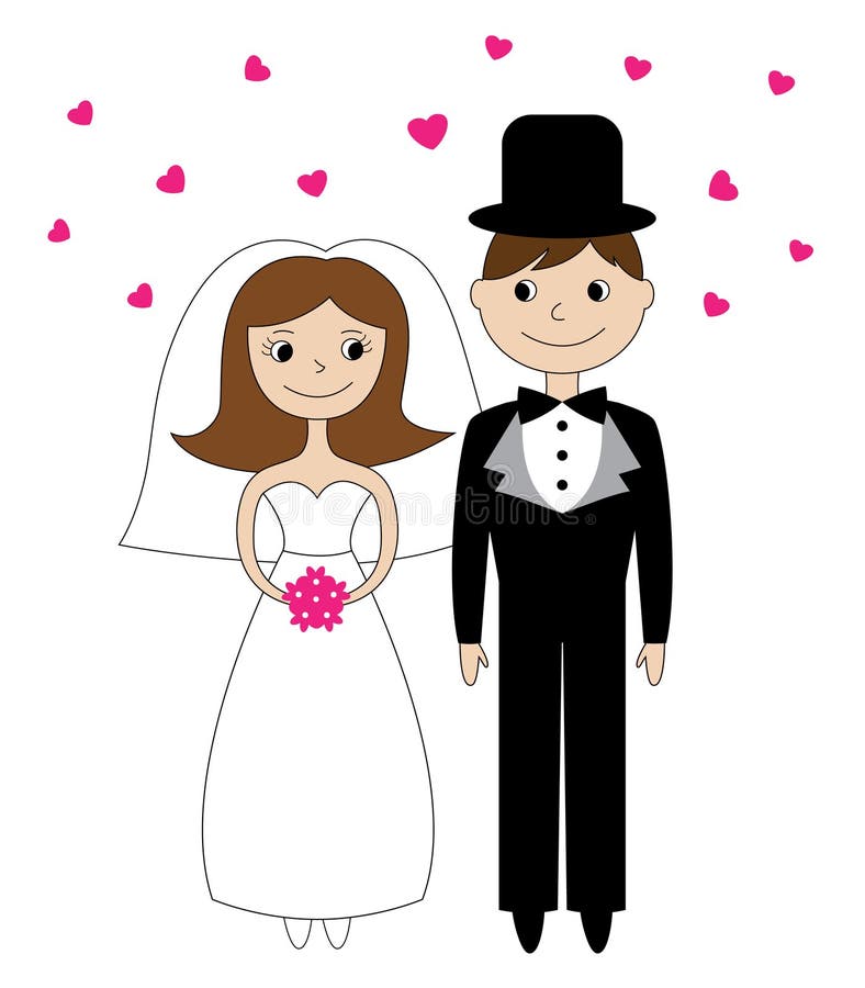 Sistema Grande De La Novia Y Del Novio Stick Figures Del Vector ... Sistema Grande De La Novia Y Del Novio Stick Figures Del Vector ...