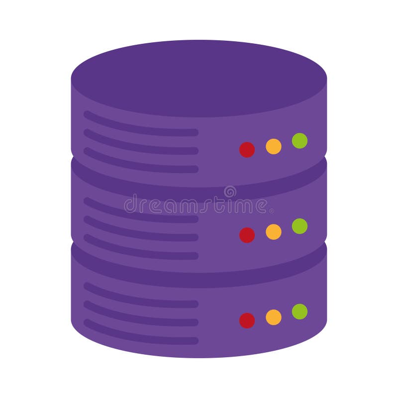 Ilustración De Servidor De Base De Datos Stock de ilustración ...