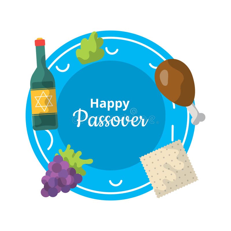 Ilustración De Vector De Dibujos Animados Happy Passover Ilustración del Vector - Ilustración de ...