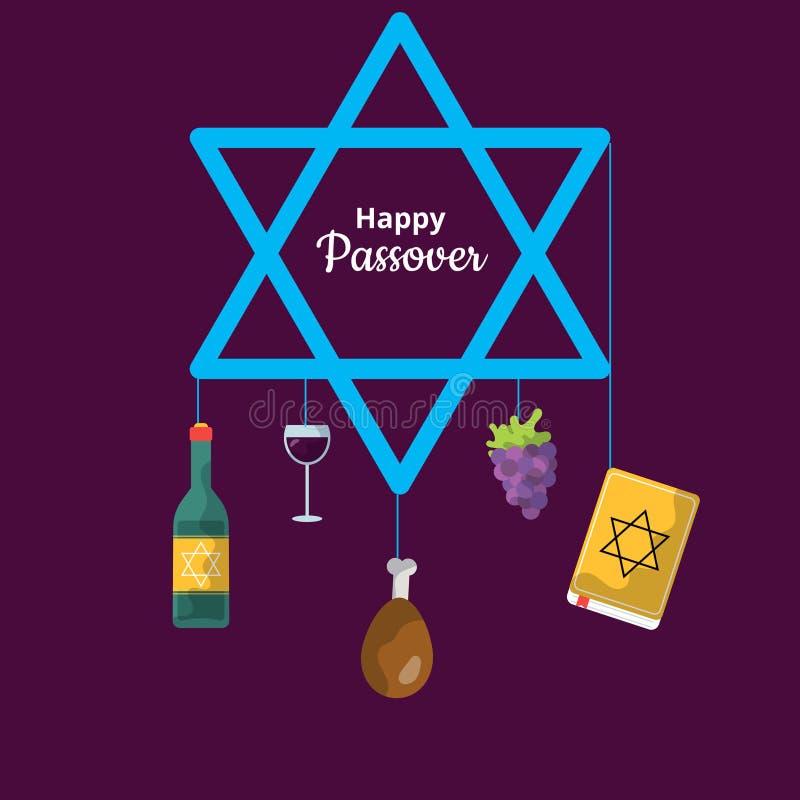 Ilustración De Vector De Dibujos Animados Happy Passover Ilustración del Vector - Ilustración de ...