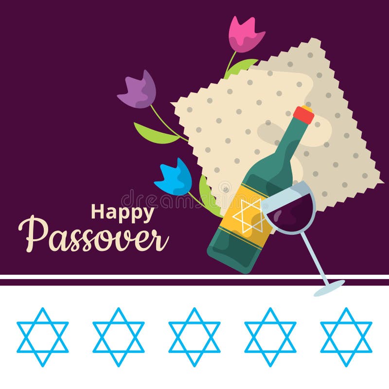 Ilustración De Vector De Dibujos Animados Happy Passover Ilustración del Vector - Ilustración de ...