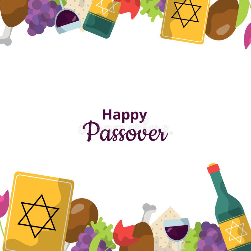 Ilustración De Vector De Dibujos Animados Happy Passover Ilustración del Vector - Ilustración de ...