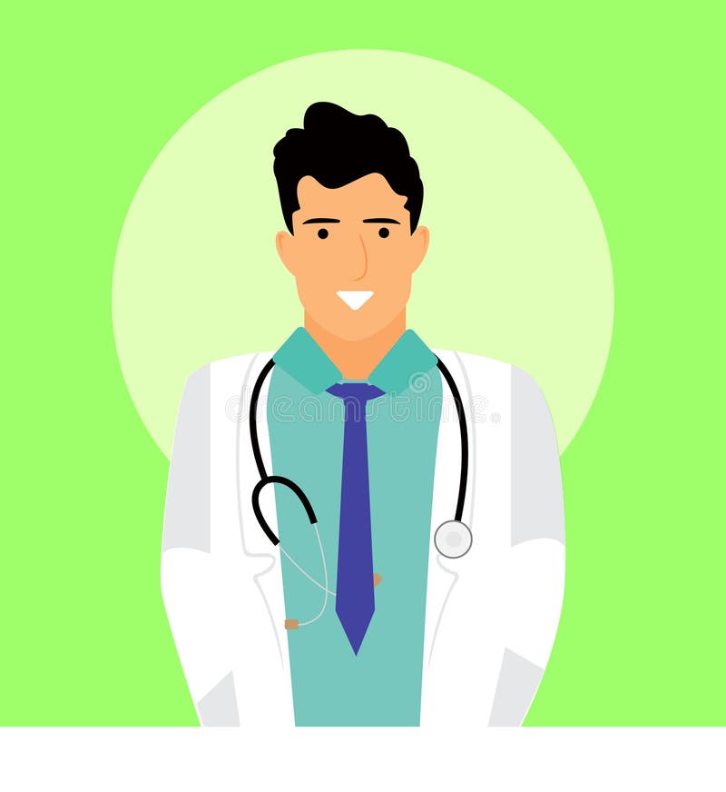 Young Smiling Doctor with Stethoscope, Medical Specialist Medicine ...