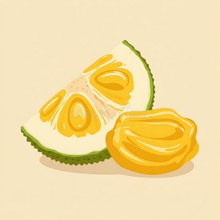 Ilustrasition Cartoon Jackfruit Stock Illustration - Illustration of ...