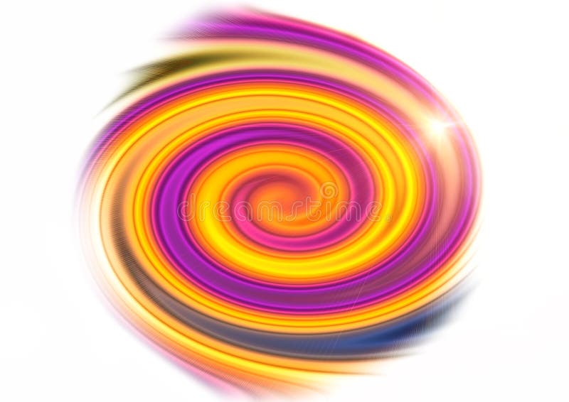 Ilustration of an Abstract Spiral of Colors Stock Illustration ...