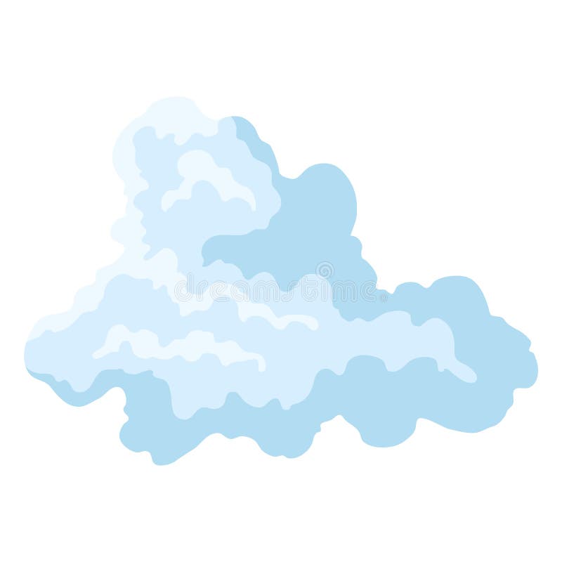 Ilustration of Abstract Stylized Cloud. Cloudy Weather Stock Vector ...