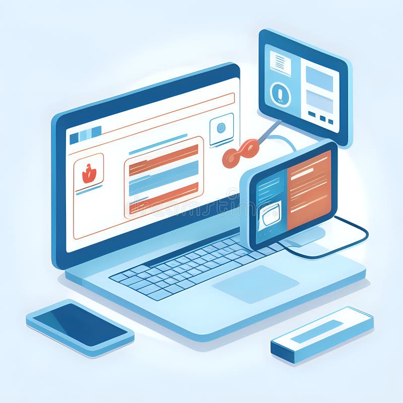 Ilustration of Depict the Use of Computers and Tablets in Medical ...