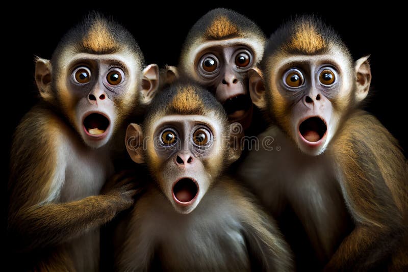 Surprised Monkeys Stock Illustrations – 21 Surprised Monkeys Stock Illustrations, Vectors ...