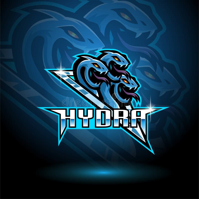 Hydra Esport Mascot Logo Design Stock Vector - Illustration of badge ...