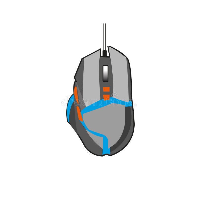 Ilustration mouse gaming stock vector. Illustration of design - 229952476