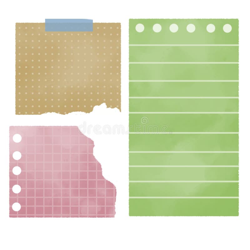 Ilustration Paper, Memo, and Notes Stock Illustration - Illustration of ...
