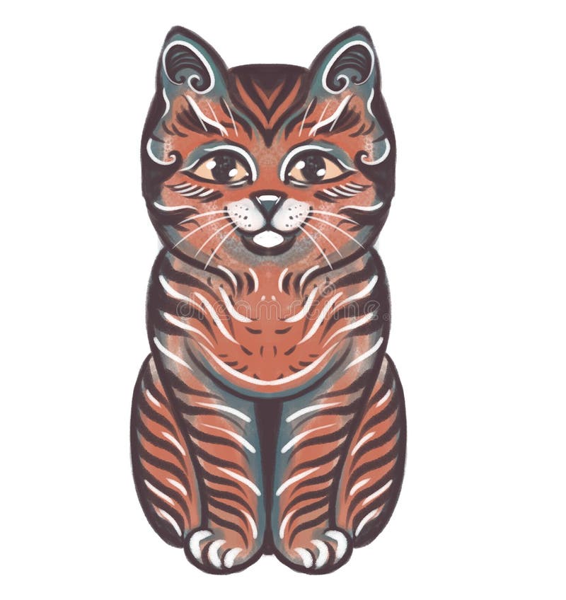 Gato Estilizado Ilustrações Vetores E Clipart De Stock 7 509 Stock