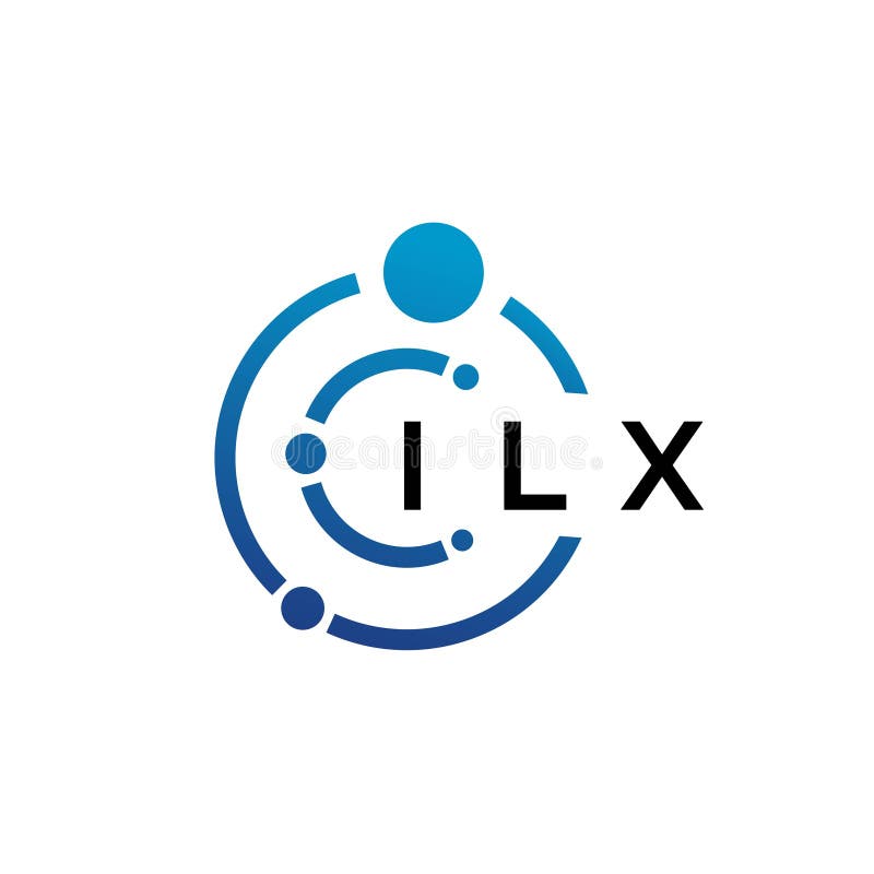 ILX Letter Technology Logo Design on White Background. ILX Creative ...