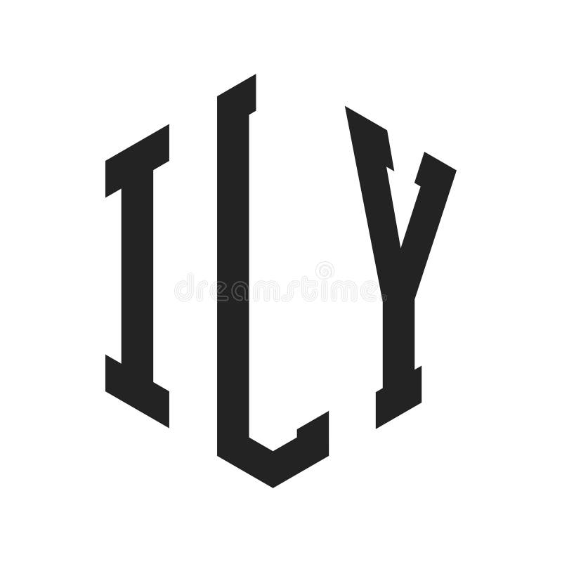 ILY Logo Design. Initial Letter ILY Monogram Logo Using Hexagon Shape ...