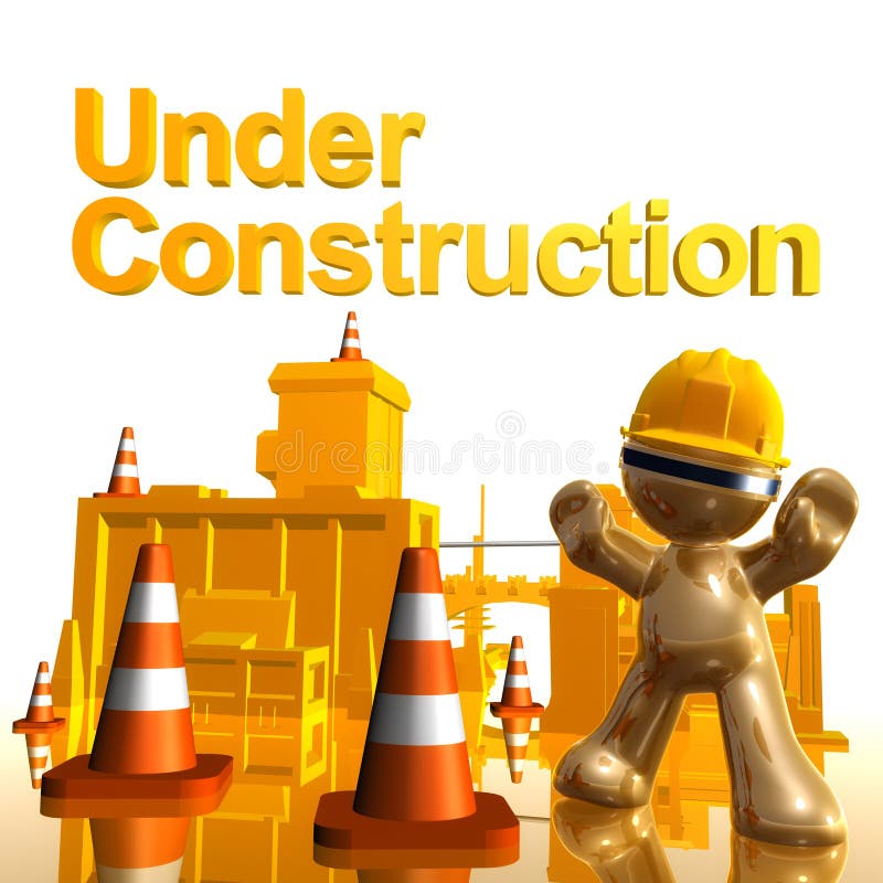 Im Bau Ikonensymbol stock abbildung. Illustration von wartung - 10502243