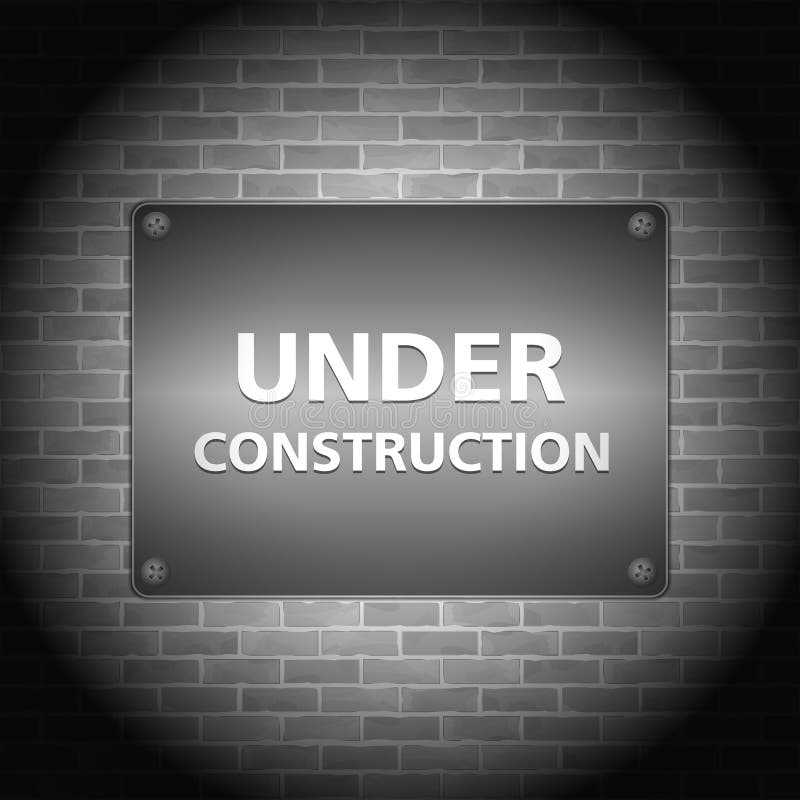 Im Bau Zeichen vektor abbildung. Illustration von element - 33055786