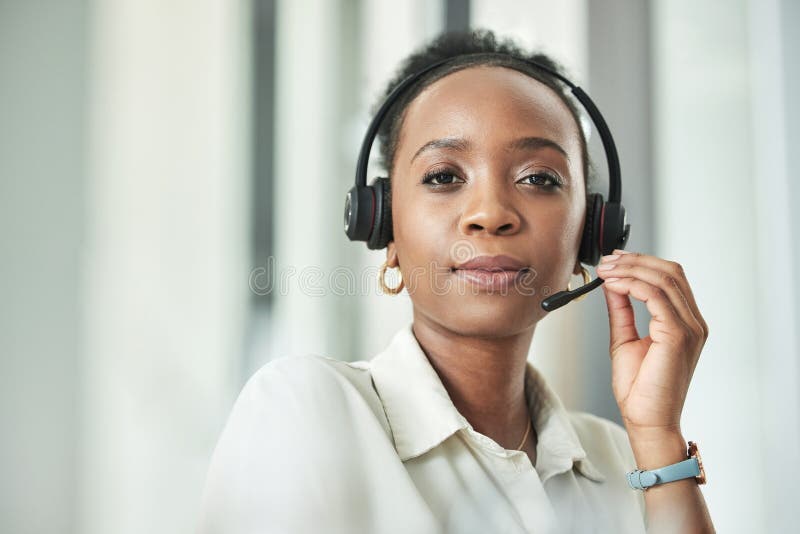 Im only a Call Away. Shot of an Attractive Young Call Centre Agent ...