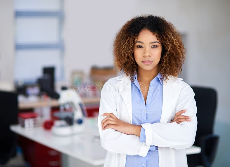 Im Confident of Finding a Cure. Portrait of an Attractive Young ...