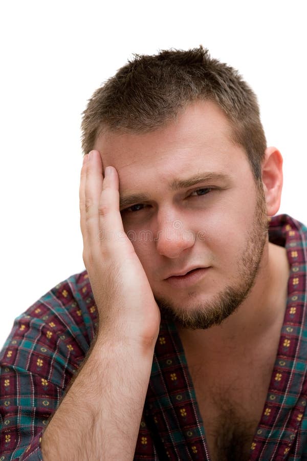 Shy Young Handsome Man Feels Awkward Stock Image - Image of mistake ...