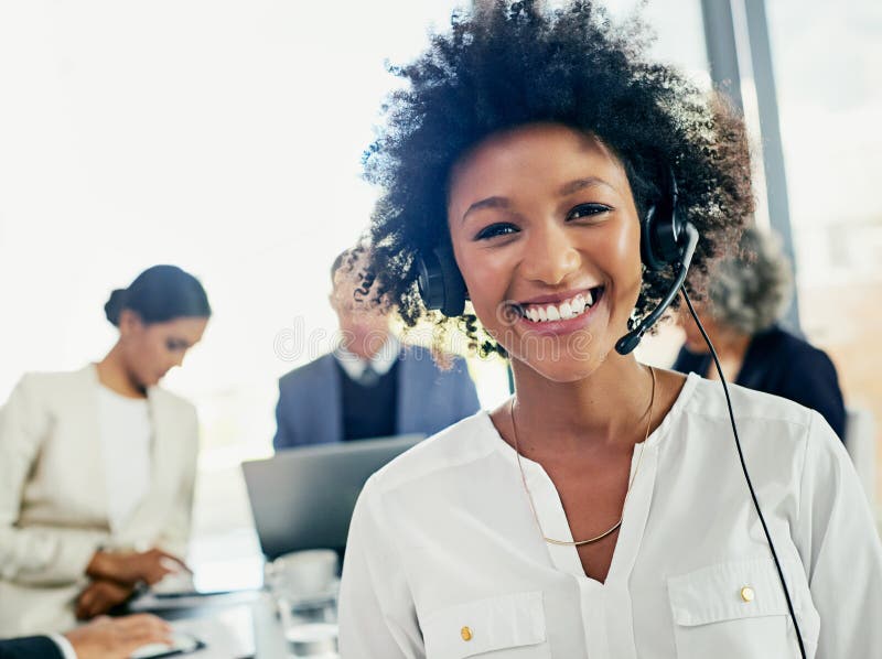 Im Here To Answer All Your Inquiries. Portrait of a Friendly Support ...