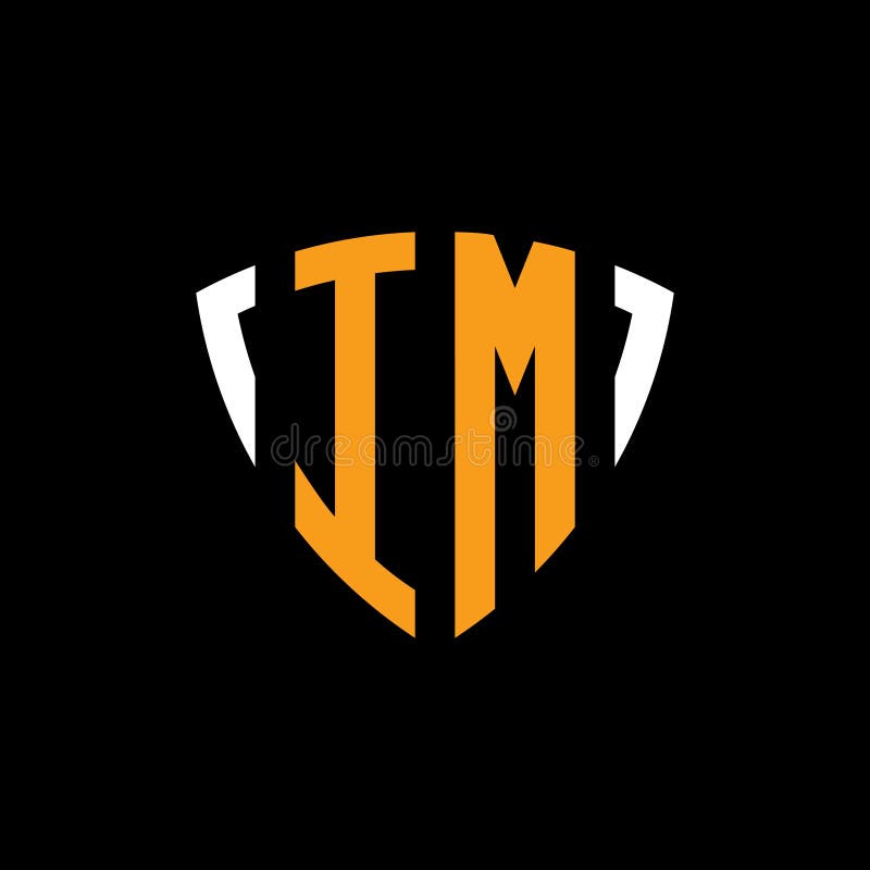 IM Logo Monogram Design Template Stock Vector - Illustration of emblem ...