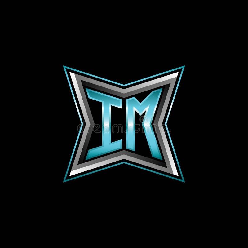 IM Logo Monogram Geometric Modern Design Stock Vector - Illustration of ...