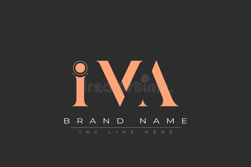 IMA Abstract Letter Logo Design Stock Vector - Illustration of brand ...