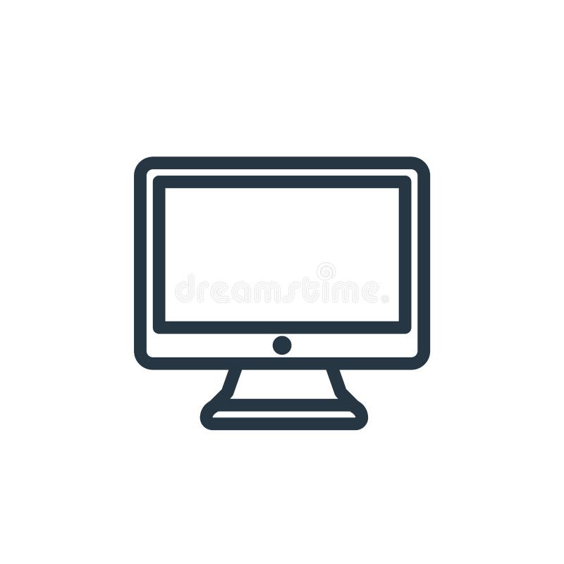 Imac Icon Vector from Electronic Devices Outline Concept. Thin Line ...