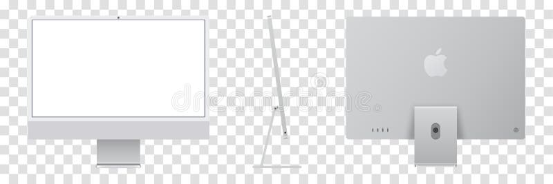 IMac 24 Inch Personal Computer Made by Apple Computers, Isolated on ...