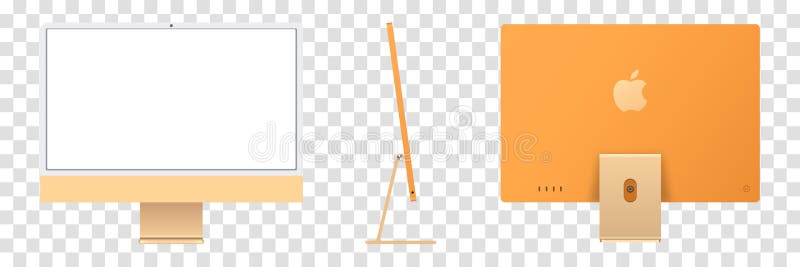 IMac 24 Inch Personal Computer Made by Apple Computers, Isolated on ...