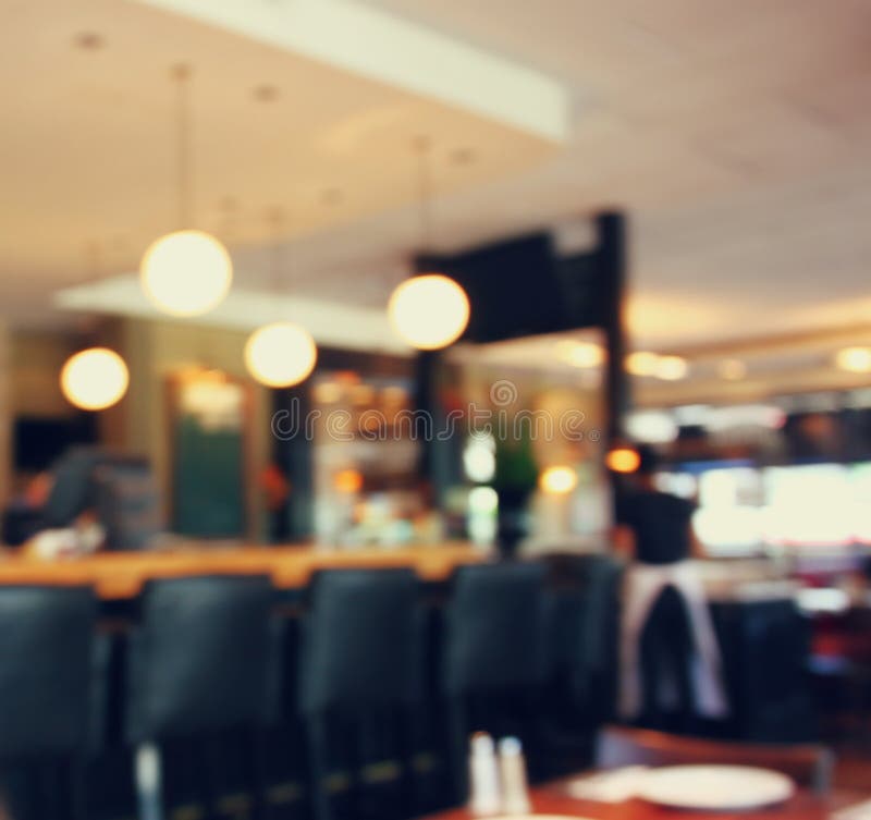 Image of Abstract Blurred Background of Restaurant Lights Stock Image ...