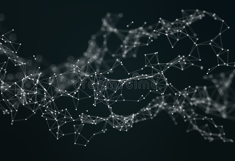 Image of Abstract Connected Dots Stock Illustration - Illustration of ...