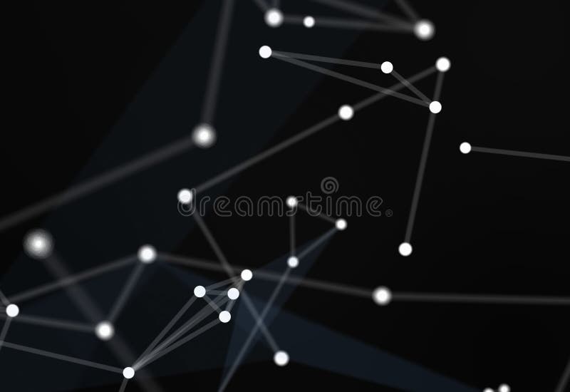 Image of Abstract Connected Dots Stock Illustration - Illustration of ...