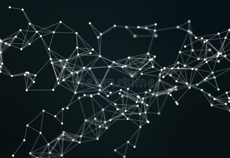 Image of Abstract Connected Dots Stock Illustration - Illustration of ...
