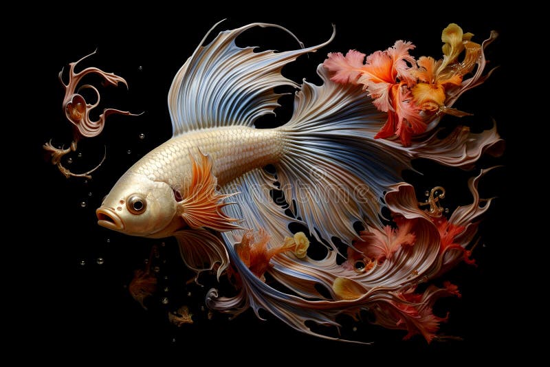 Image of Abstract Fantasy of Betta Fish, Pet, Animals, Illustration ...