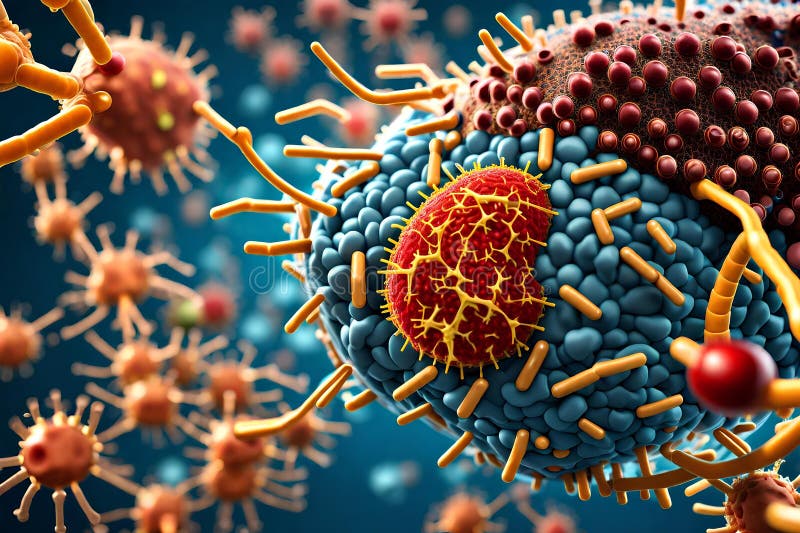 Abstract Cells Structure Biology Concept Illustration Its Anatomy and ...