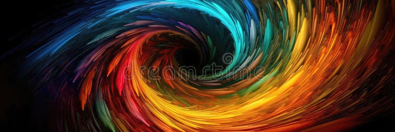 An Image of an Abstract, Multicolored Vortex Background. Generative AI ...