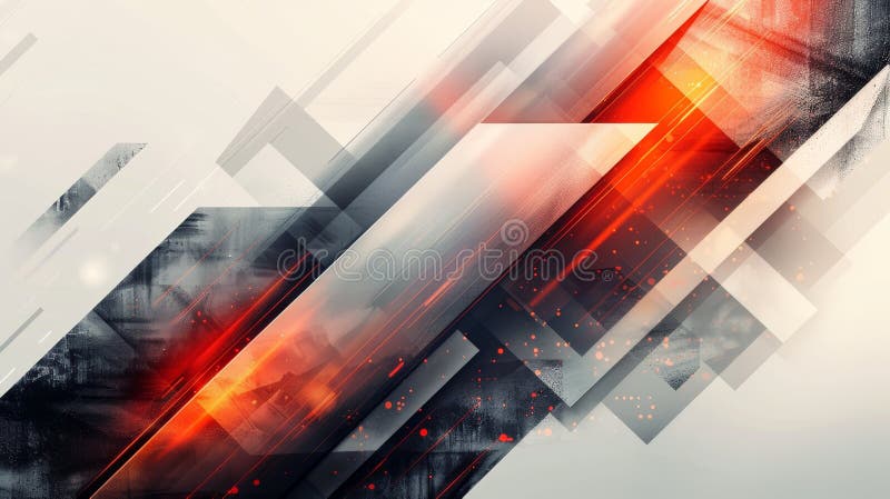 The Image is an Abstract Painting with Bright Red, Orange, and Yellow ...