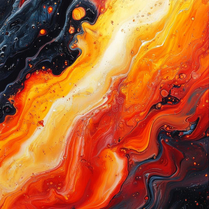 Liquid Fire stock illustration. Illustration of waves - 335539235