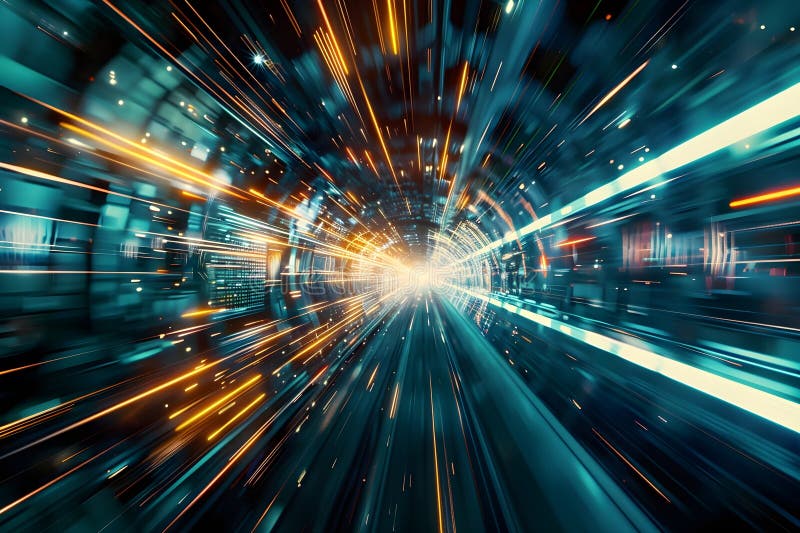 The Image is an Abstract Representation of a Journey Stock Illustration ...