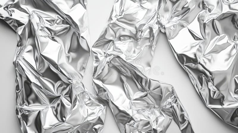 The Image is an Abstract Representation of a Metallic Silver Texture on ...