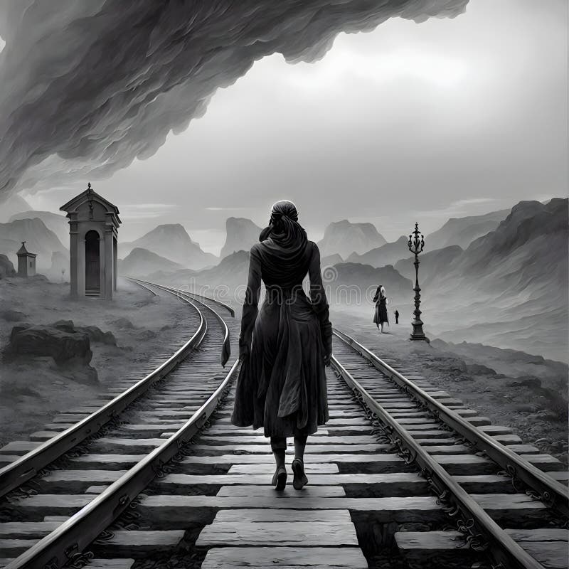 Haunted Train Tracks Stock Illustrations – 104 Haunted Train Tracks ...