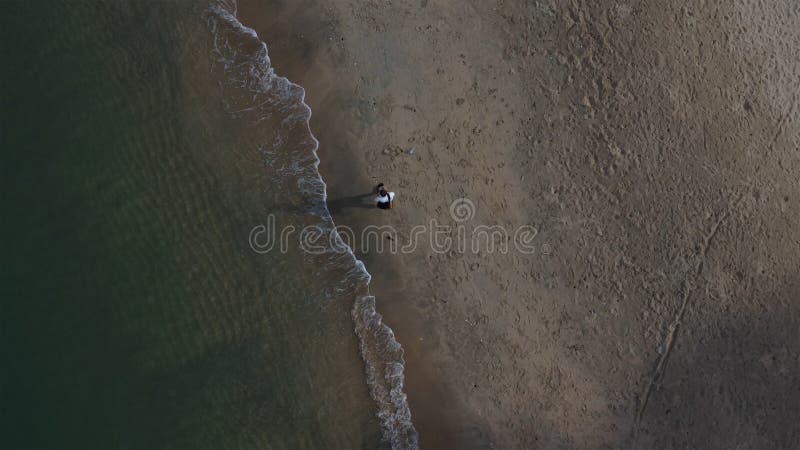 Aerial View Looking Down on the Shoreline. Stock Image - Image of ...