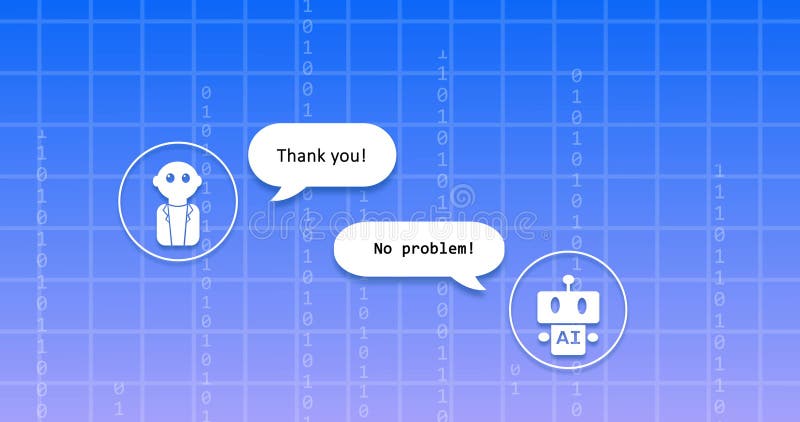 Computer Background With Robot Picture. Image: 27105548