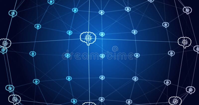 Global Artificial Intelligence Working. Concept Business Vector Stock ...