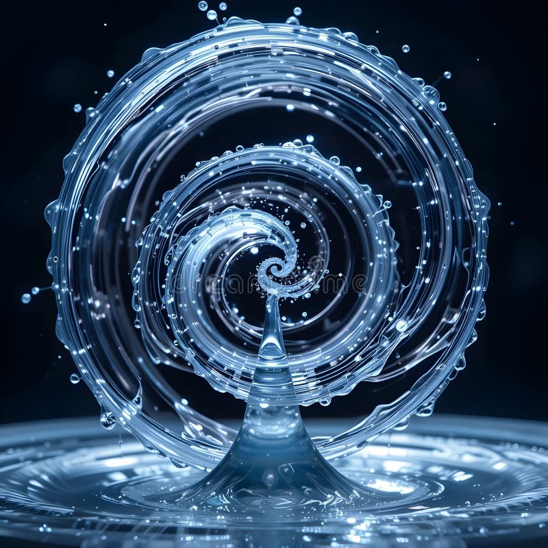 Mesmerizing Water Vortex Spiral Formation - Fluid Dynamics Photography ...