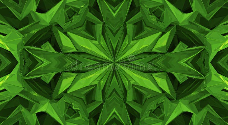 Green Geometric Patterns Abstract Vector Digital Design Illustration ...