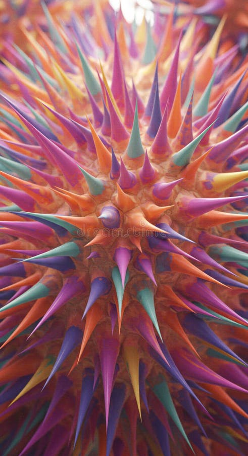 Spikes Portrait Abstract Vector Digital Design Illustration Wallpaper ...